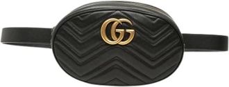 Gucci Sac banane matelass&eacute; Pre-owned - Femme - Pre-owned - Noir - Taille: ONE Size