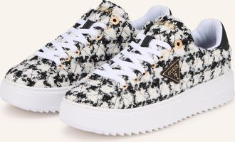 Guess Sneaker Denesa Mit Glitzergarn schwarz