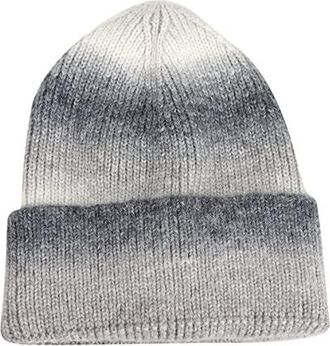 Generic Bonnet court en tricot coupe-vent chaud d&eacute;grad&eacute; tie dye chapeau tricot&eacute; en laine chapeau dhiver pour homme par temps froid, E, Taille unique