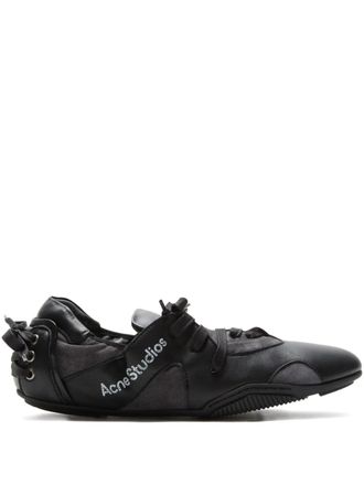 Acne Studios baskets &agrave; lacets - Noir