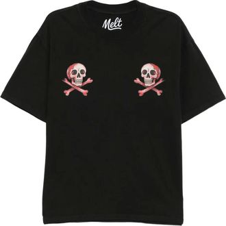Melt t-shirt à imprimé graphique - Noir