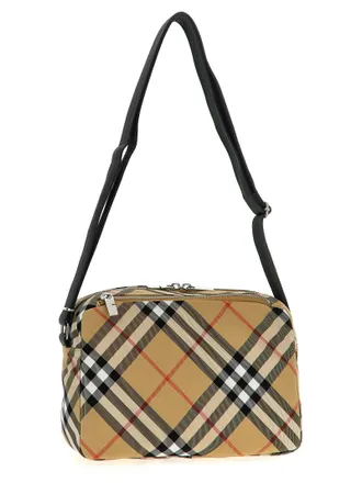 Burberry Mens Beige Polyester Crossbody Bag