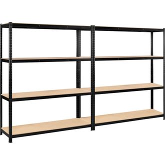 Yaheetech Lagerregal Schwerlastregal Standregal Garage Regal Metallregal Regalsystem 4 B&ouml;den 265kg pro Boden, 300 x 180 x 45 cm