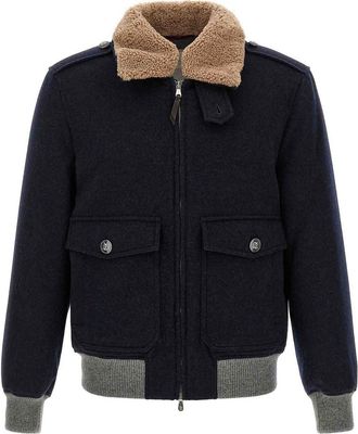 Brunello Cucinelli Bomberjacke - Blau
