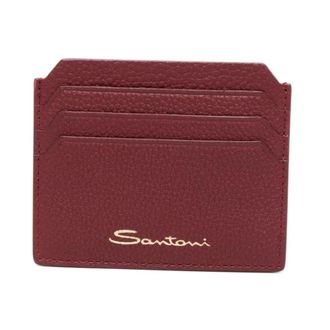 Santoni Kreditkartenetui aus gewalktem Leder - - Accessories - Damen - Rot - ONE SIZE