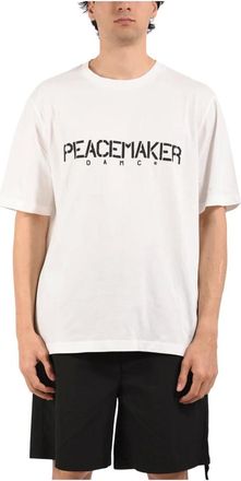 OAMC Oamc, Homme, Tops, Blanc, Taille: L T-shirt Imprim&eacute; en Coton