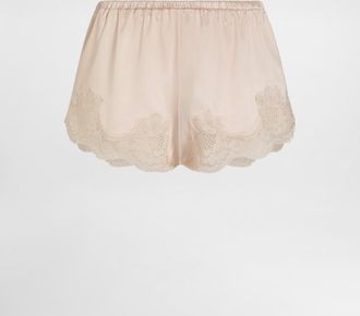 Dolce & Gabbana Lingerie-shorts Aus Stretch-seidensatin - Frau Unterw&auml;sche Puderrosa Seide 4