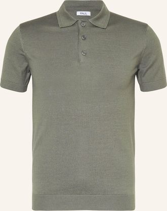 Paul Paul Strick-Poloshirt gruen