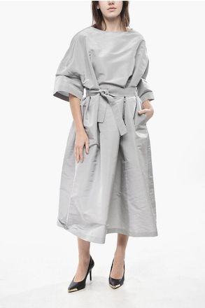 Super Blond Silk Organza Kaftan With Belt size 38