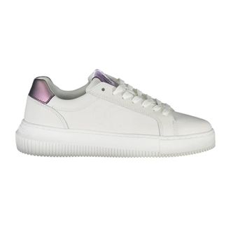 Calvin Klein Sportliche wei&szlig;e Sneaker mit Kontrastdetails - - Shoes - Damen - Wei&szlig; - 40 EU