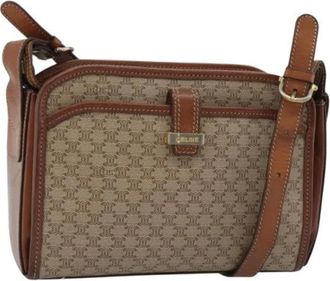 Celine Pre-owned Vintage Macadam Canvas Shoulder Bag - Femme - Pre-owned - Brun - Taille: ONE Size