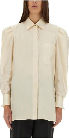 Max Mara Femme, Blouses et Chemises, Blanc, Taille: 38 FR Faraday Long Cotton Shirt