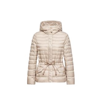 Moncler Moncler Raies Hooded Short Down Jacket, Women, Beige, Size: 00