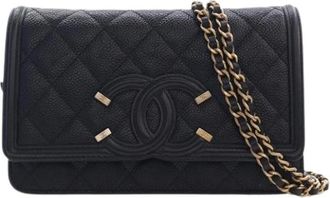 Chanel Pre-owned Wallet on Chain - Femme - Pre-owned - Noir - Taille: ONE Size