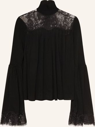 Zimmermann Blusenshirt Valiant Mit Spitze schwarz