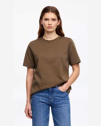 Arket PEARL Schweres T-Shirt -Braun