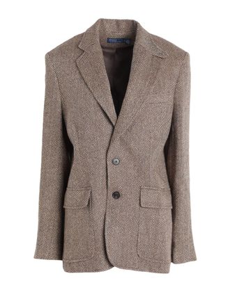Ralph Lauren HERRINGBONE LINEN-BLEND BLAZER