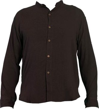 Panasiam Shirt, K, 6button, Darkbrown, M, Longsleeve
