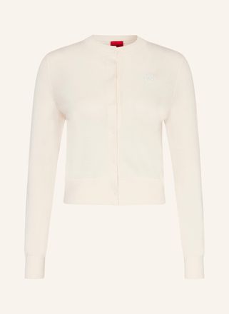 HUGO BOSS Hugo Strickjacke Sfabri weiss