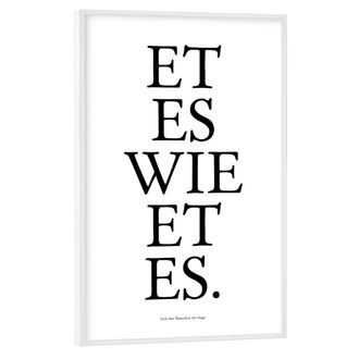 artboxONE Poster mit wei&szlig;em Rahmen 30x20 cm K&ouml;ln St&auml;dte/K&ouml;ln K&ouml;lsches Grundgesetz Et es wie et es - Bild k&ouml;ln