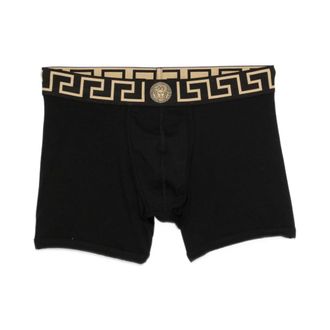 Versace Homme, Sous-v&ecirc;tements, Noir, Taille: M Boxer briefs en coton stretch
