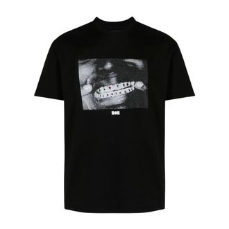 Nahmias Homme, Tops, Noir, Taille: XL T-shirt Crystal Grillz