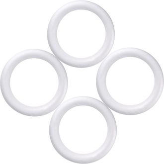 Supvox 4 St&uuml;ck Schaumstoffkr&auml;nze Rund 30cm Selbstgemacht Bastelringe f&uuml;r Hochzeits und Festdekoration Handgefertigte Kreise aus Polystyrol f&uuml;r Individuelle K