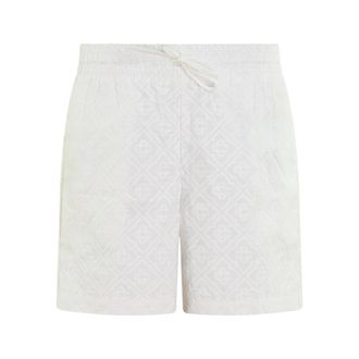 Casablanca Monogram Puff Shorts Wei&szlig; - - Shorts - Herren - Wei&szlig; - M