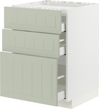 IKEA METOD / MAXIMERA Unterschr.f Kochf/3 Fronten/3Sch