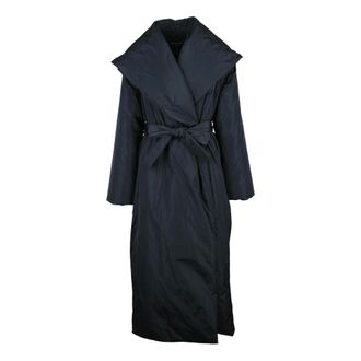 Fabiana Filippi Femme, Manteaux, Noir, Taille: 40 FR Manteau Long Matelass&eacute; avec Ceinture