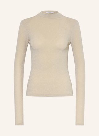 Reiss Reiss Longsleeve Serena Mit Glitzergarn silber