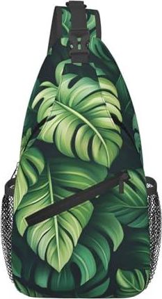 Generic Sacoche Homme Bandouliere Feuilles de tortue Pla Casual Sling Bag Mode Sac &agrave; Dos De Voyage pour Homme &eacute;cole Cyclisme