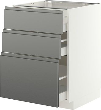 IKEA METOD / MAXIMERA Unterschrank mit 3 Schubladen