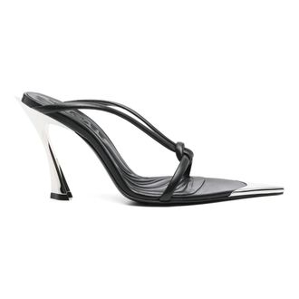 MUGLER Stilvolle schwarze Mules - - Shoes - Damen - Schwarzk - 38 1/2 EU