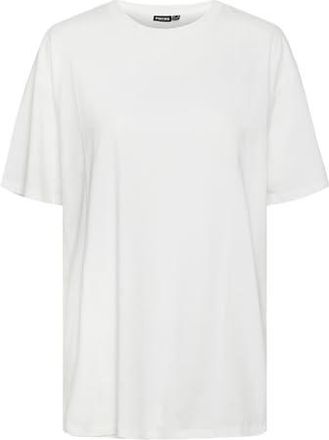 Pieces Pckitty SS Printed Tee BC T-Shirt, Blanc Vif/imprimé : imprimé à larrière, S Femme