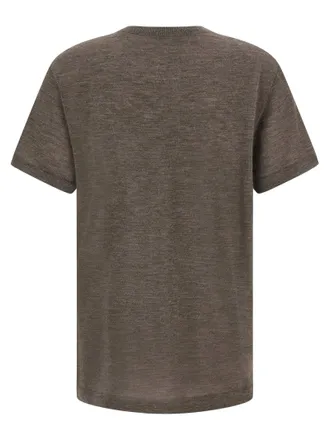 Co Cashmere Knit T-Shirt - Brown