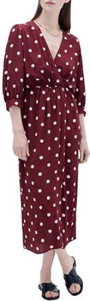 Caroll Robe Longueur midi, 3/4 Manches 3/4 bordeaux 44