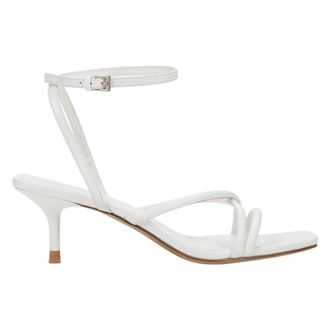 Estro & Luminara Femme, Chaussures, Beige, Taille: 40 EU Sandales &agrave; talons aiguilles avec fines brides