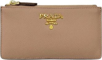 Prada Porte-monnaie Pre-owned - Femme - Pre-owned - Beige - Taille: ONE Size