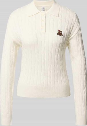 Only Poloshirt mit B&auml;rchen-Applikation