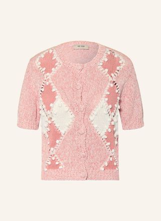 Mos Mosh Mos Mosh Strickjacke Mmelio Mit Leinen rosa