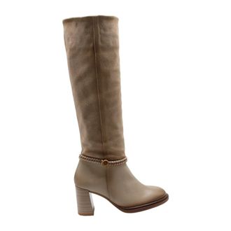 Hispanitas Guardala Heeled Boots - - Shoes - Damen - Beige - 37 EU