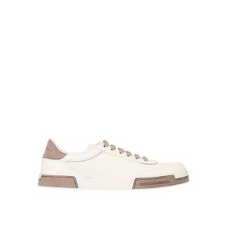 Dolce & Gabbana Leather Low Top Sneakers - - Shoes - Herren - Grau - 42 1/2 EU