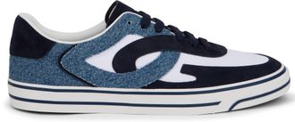 Dolce & Gabbana Mens Sneakers Dg Sailing Blue Cotton Trainers