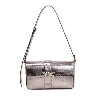 Pinko Pinko, Femme, Sacs, Gris, Taille: ONE Size Love Bag One Sac Bandouli&egrave;re Slouchy