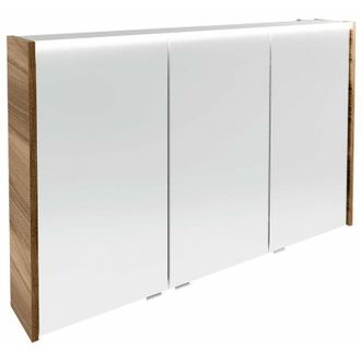Fackelmann VERONA LED Spiegelschrank 110 cm, Braun Dunkel-73192