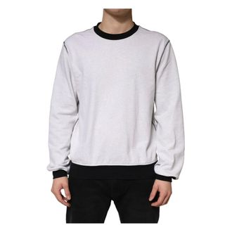 Dolce & Gabbana Homme, Sweatshirts et sweats &agrave; capuche, Gris, Taille: XL SweaT-shirt ras du cou