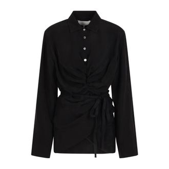 Maison Margiela Damen, Blusen & Hemden, Schwarzk, 2XSGr&ouml;&szlig;e