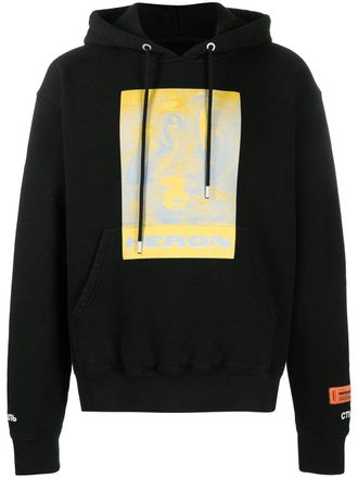 Heron Preston hoodie Litho en coton biologique - Noir