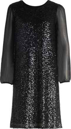 Betty & Co Damen Partykleid mit Pailletten 42, Schwarz